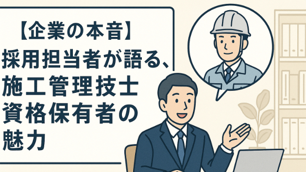 【採用担当者が語る】施工管理技士資格は「即戦力」と「未来への投資」｜技術系資格75種合格者が合格のツボを伝授｜coconalaブログ